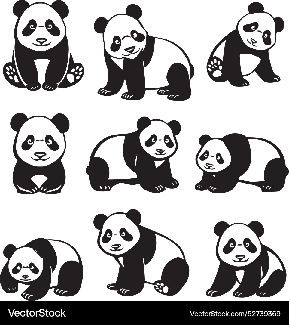 Panda Royalty Free Vector Image - VectorStock