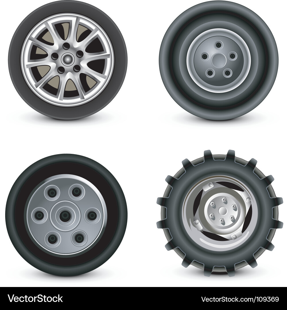 Wheels Royalty Free Vector Image - VectorStock