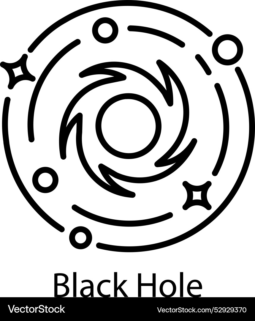 Black hole Royalty Free Vector Image - VectorStock