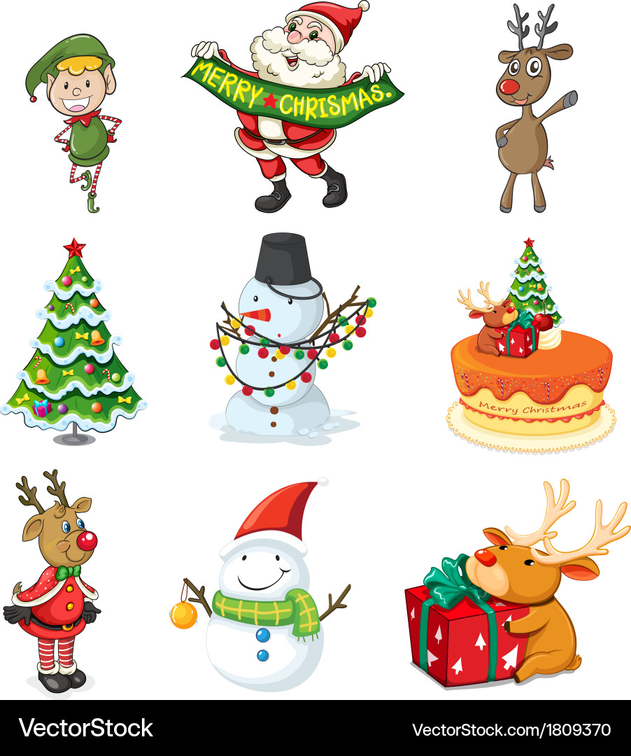 Christmas designs Royalty Free Vector Image - VectorStock