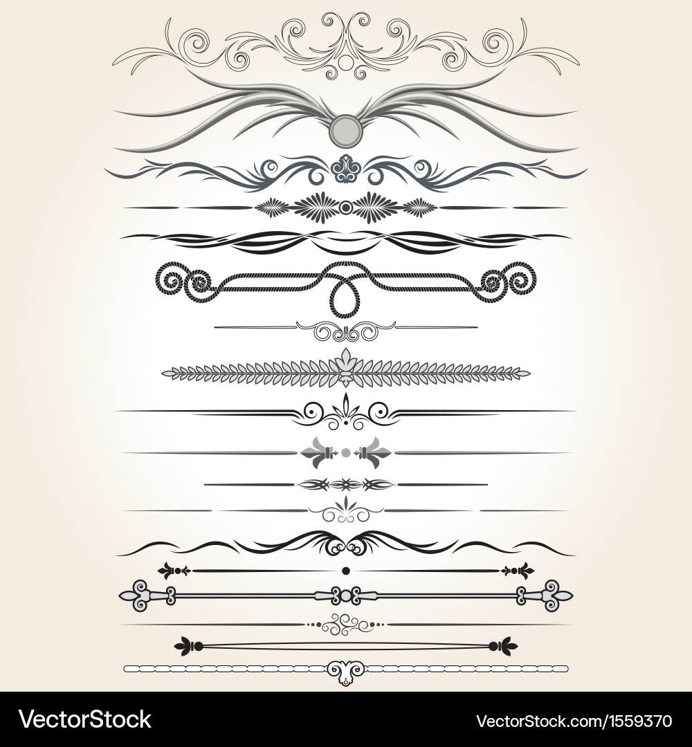 Decorative Rule Vector Images (over 2,800)