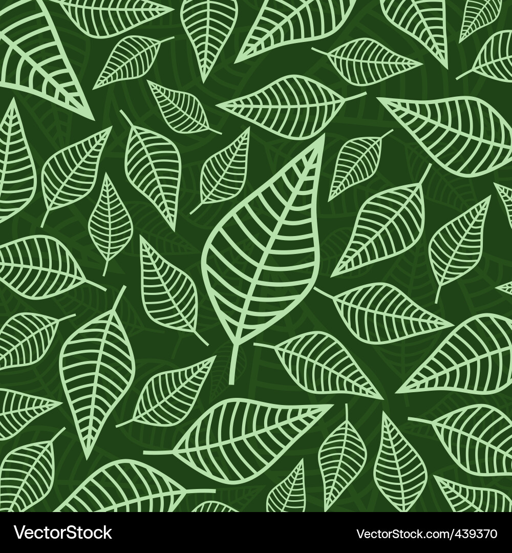 Elegant Leaf Pattern Royalty Free Vector Image