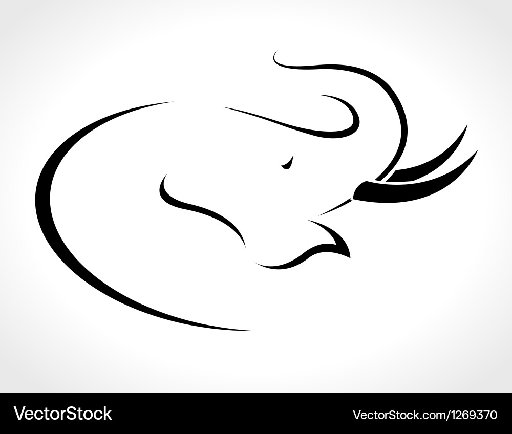 Elephant Royalty Free Vector Image - VectorStock