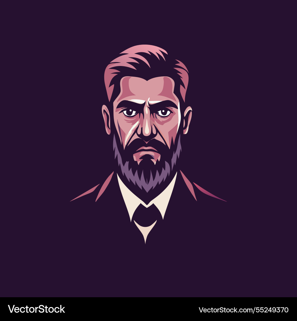 Male professor Royalty Free Vector Image - VectorStock