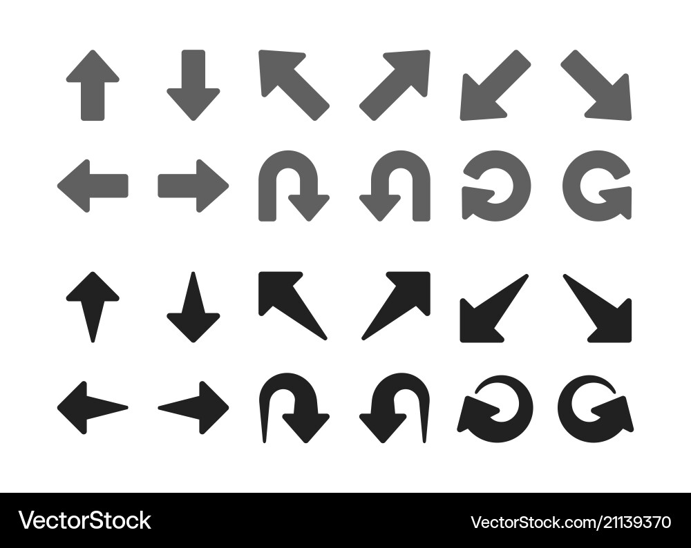 Single direction arrow Royalty Free Vector Image
