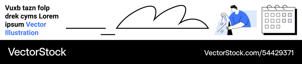 Animated handcrafting with needle and thread text Vector Image