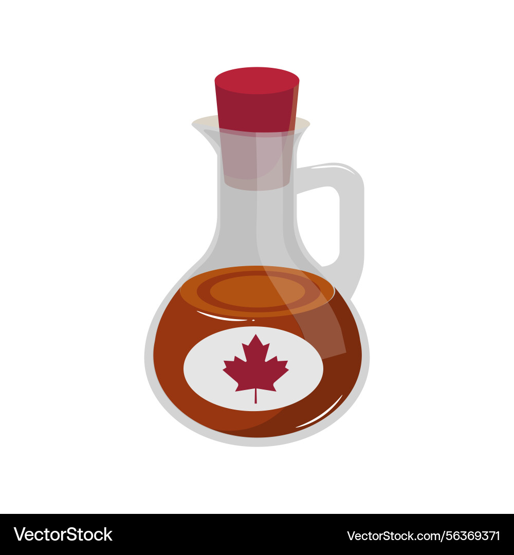 Canada maple syrup in flat design national Vector Image