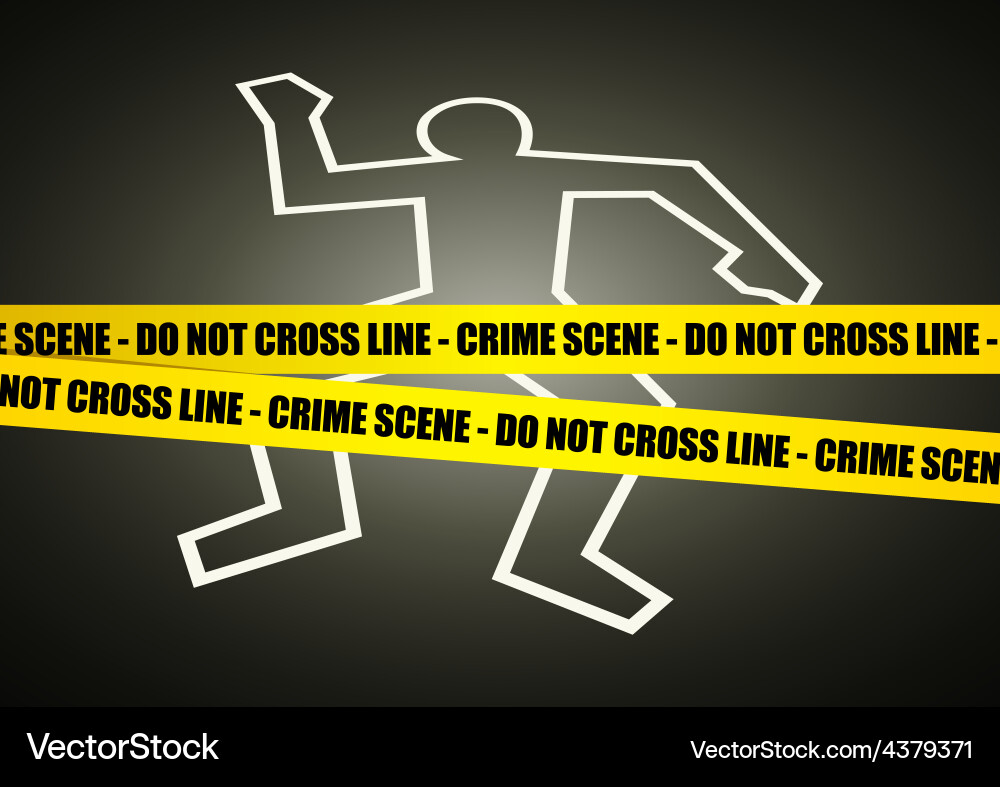 Crime scene Royalty Free Vector Image - VectorStock