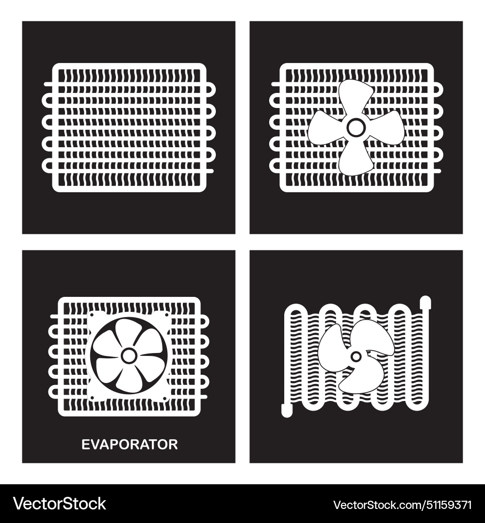 Evaporator icon Royalty Free Vector Image - VectorStock