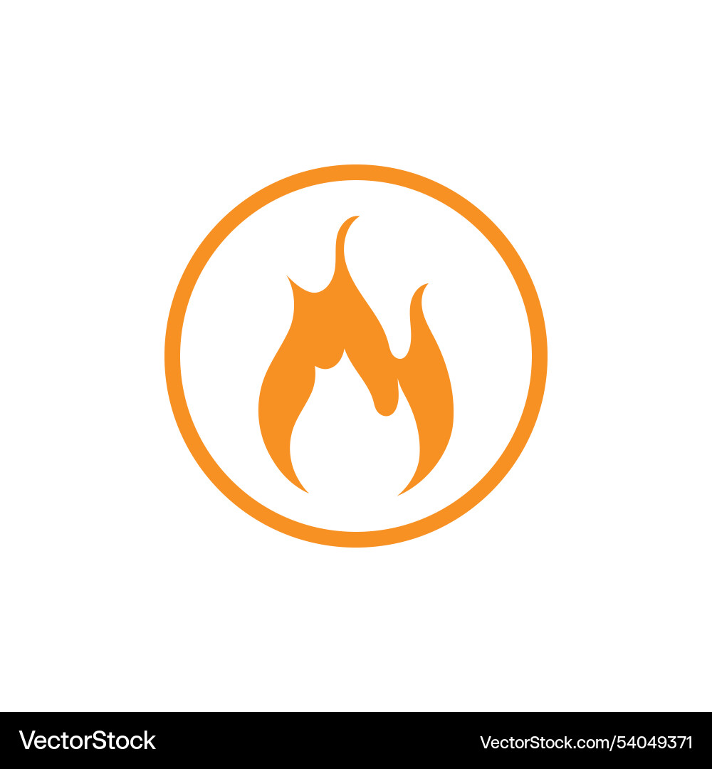 Fire logo icon Royalty Free Vector Image - VectorStock