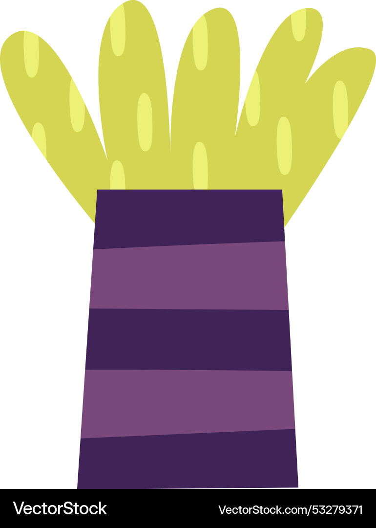 Hand drawn abstract palm Royalty Free Vector Image