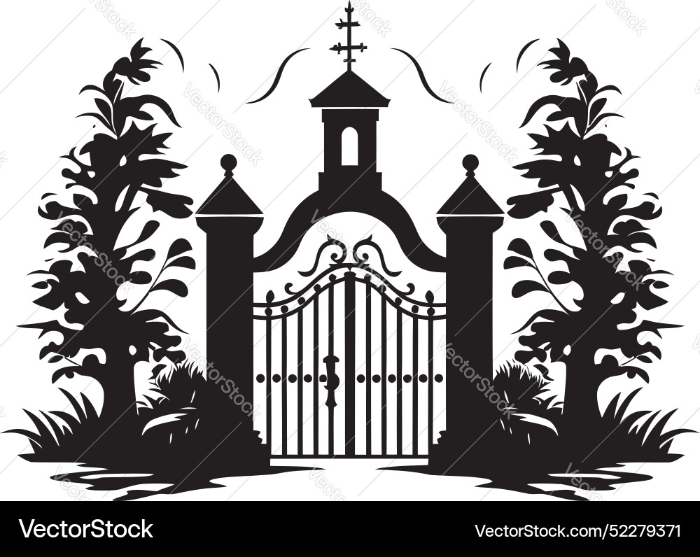 Timeless entries church entrances featuring Vector Image