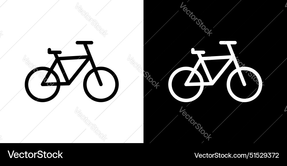 Biking icon set simple bicycle symbol cycle web Vector Image
