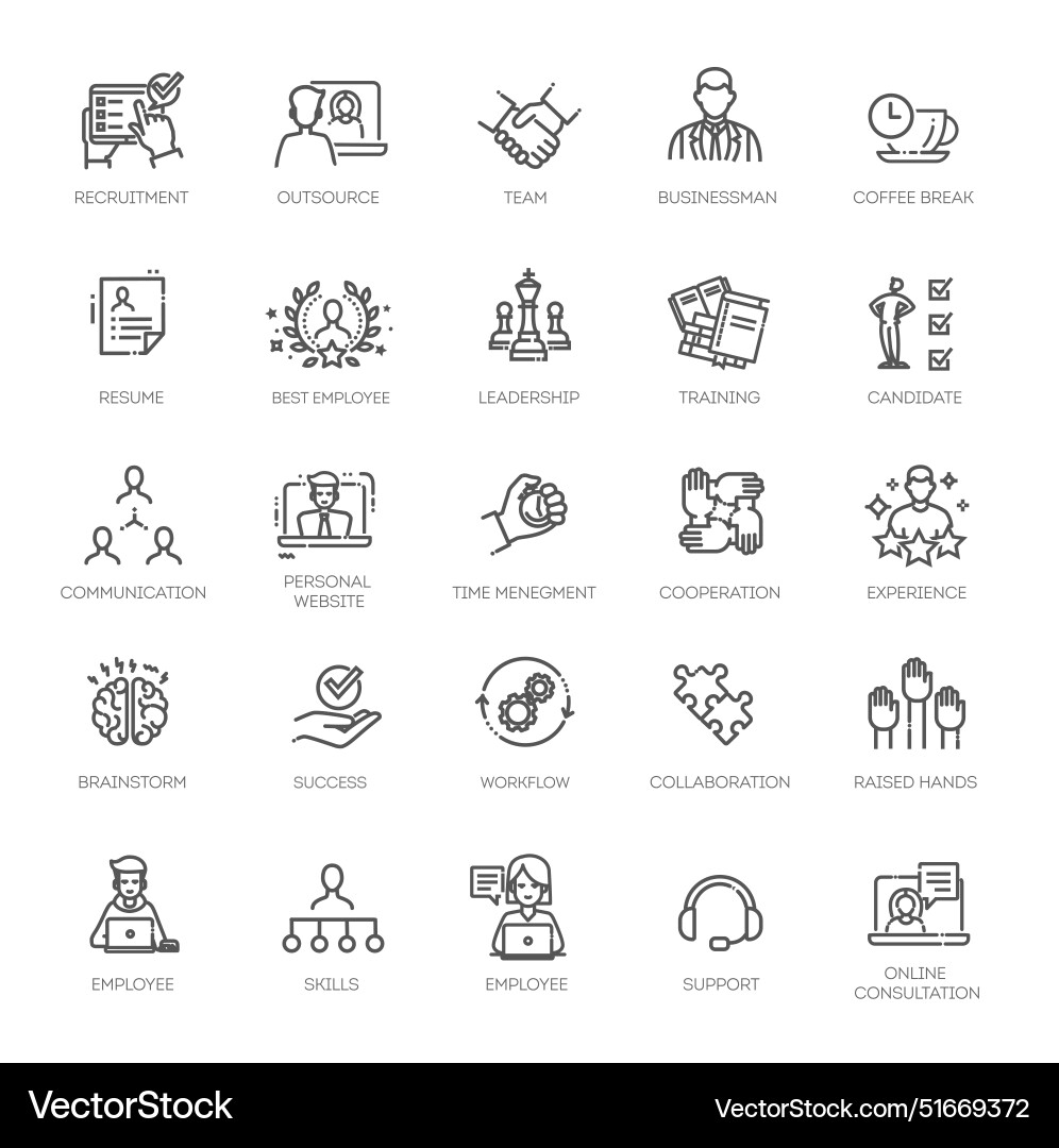 Business people human resources office Royalty Free Vector