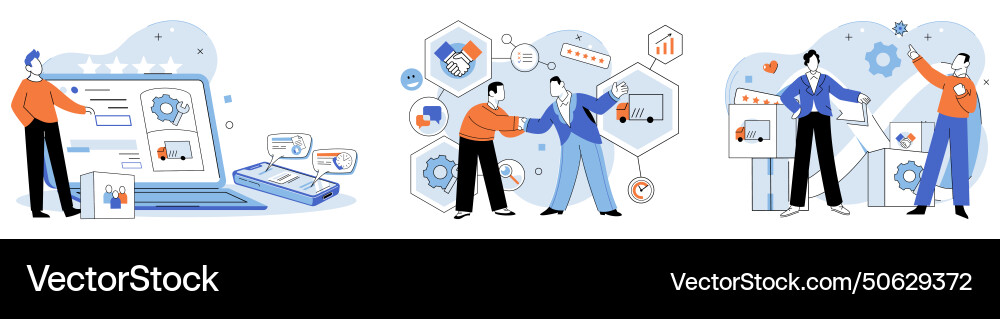 Business services the structure Royalty Free Vector Image