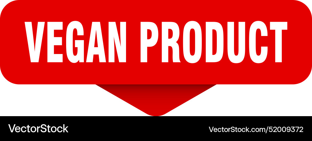 Vegan product sticker sign Royalty Free Vector Image
