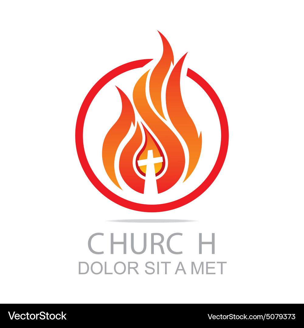 Flame And Cross Logo