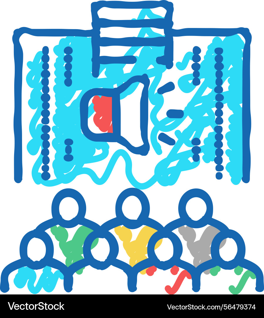 Cpr cardiopulmonary resuscitation icon doodle Vector Image