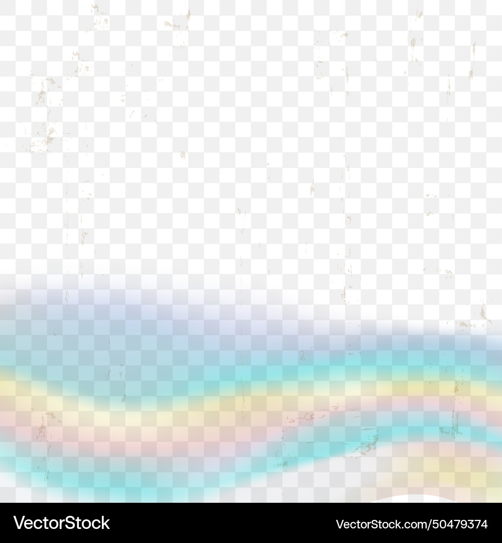 Distressed old film background with rainbow leak Vector Image