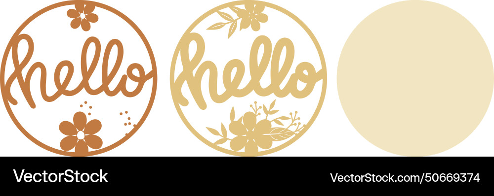 Multilayer decorative wall panels bundle Vector Image