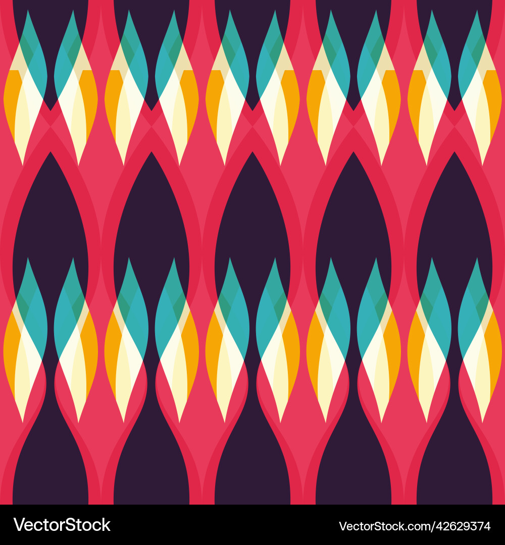 Red mosaic seamless texture Royalty Free Vector Image