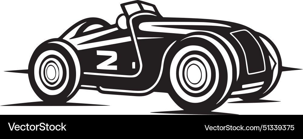 Racing - minimalist and flat logo Royalty Free Vector Image