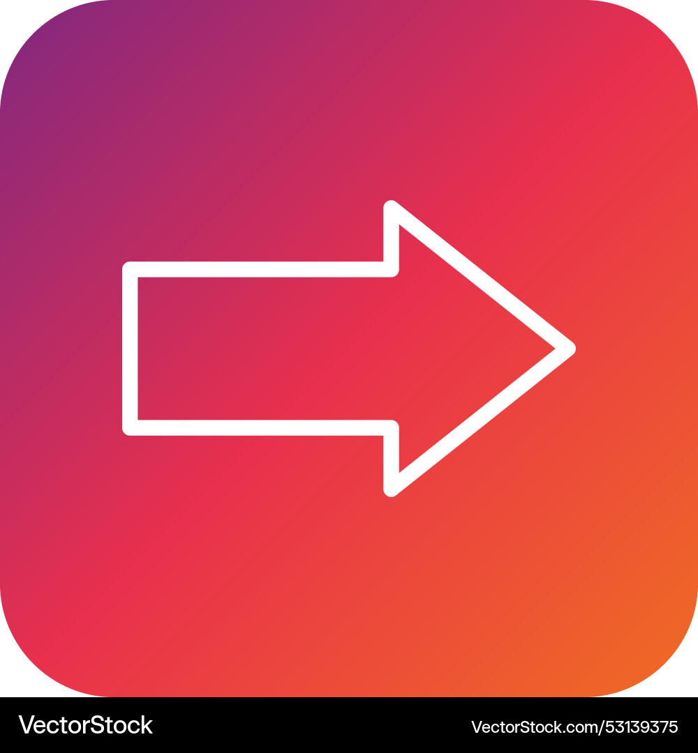 Right arrow icon design Royalty Free Vector Image