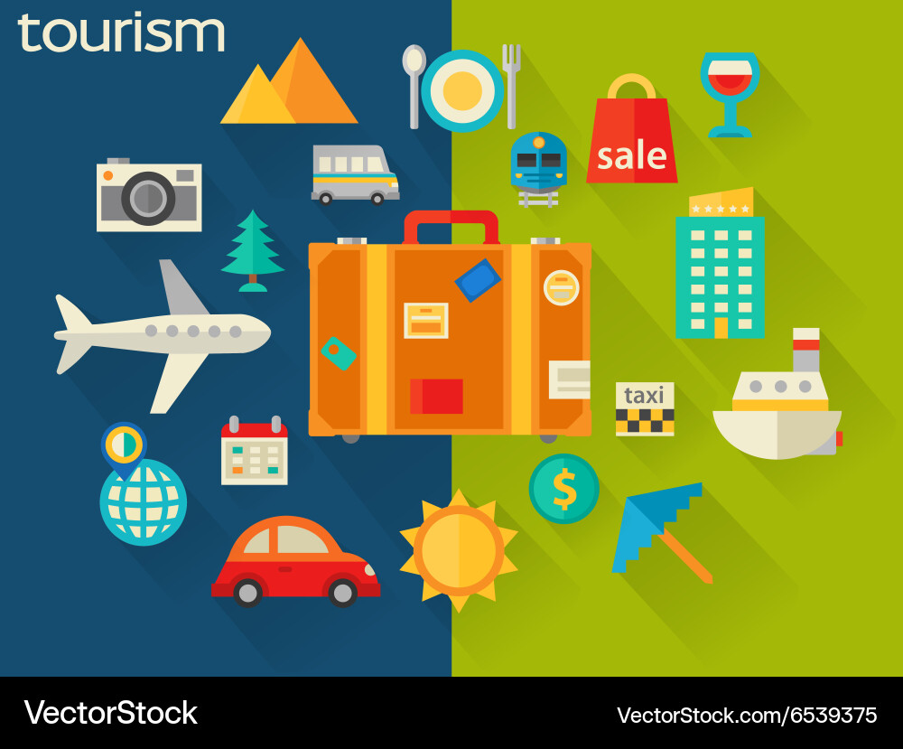 Travel and tourism concept Royalty Free Vector Image