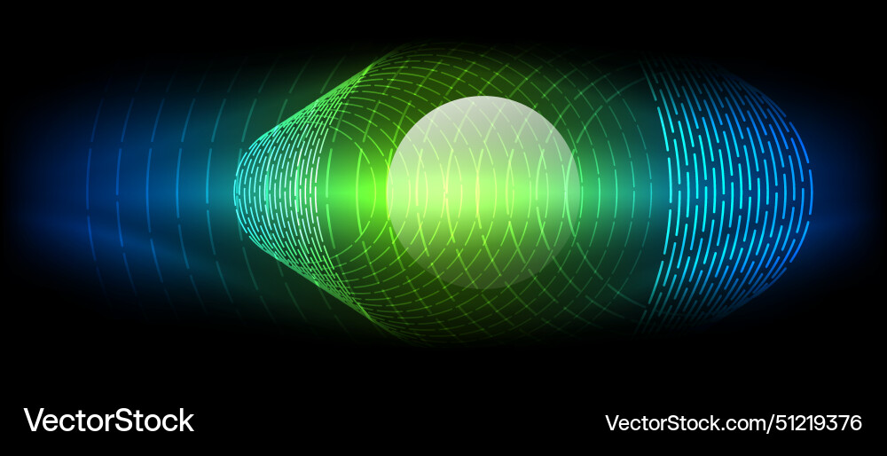 A rectangle with electric blue background Vector Image