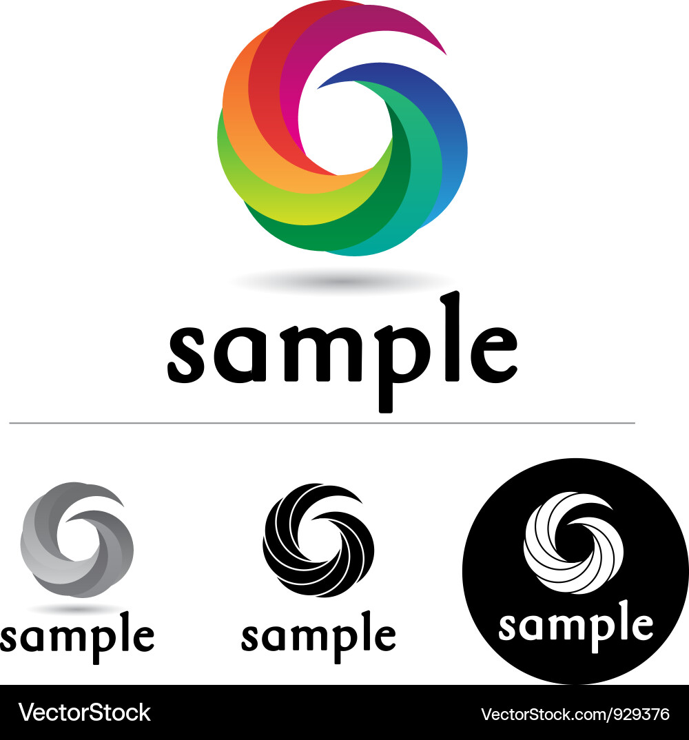 Color swirl Royalty Free Vector Image - VectorStock