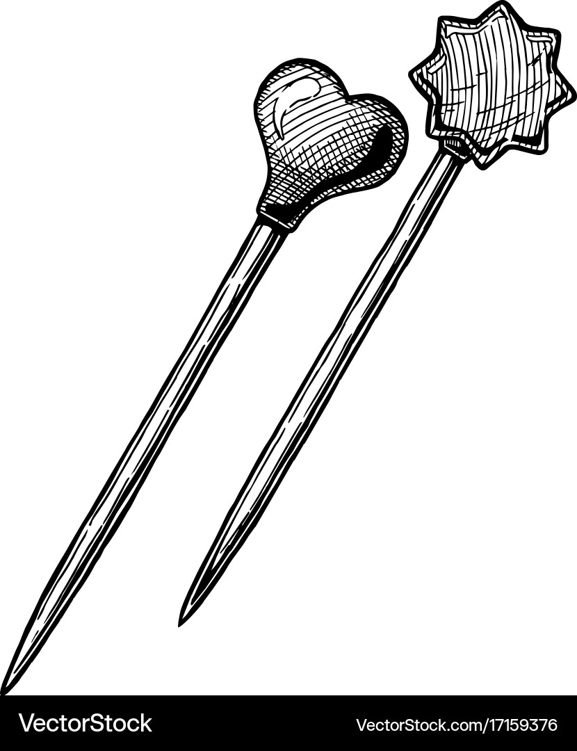 Sewing pin Royalty Free Vector Image - VectorStock