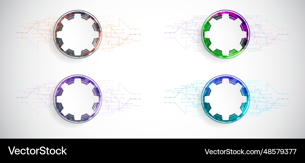 Abstrakte Technologie Hintergrundzahnräder Kunst Thema