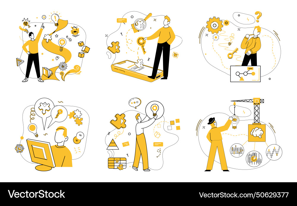 Creative solutions Royalty Free Vector Image - VectorStock