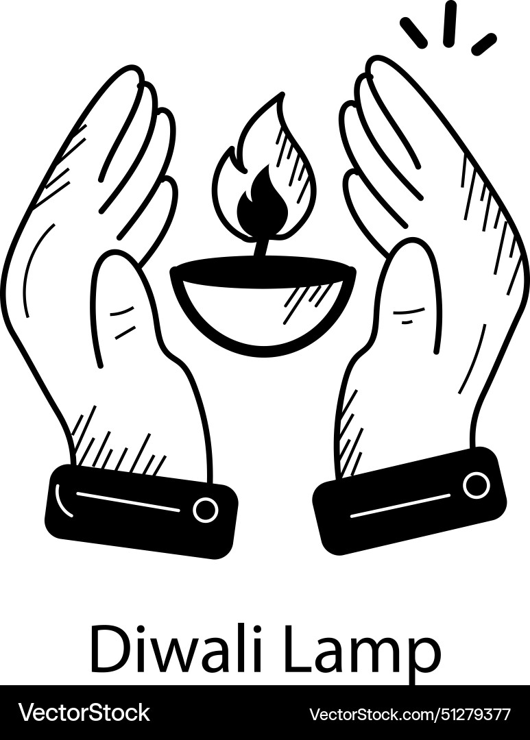 Diwali lamp Royalty Free Vector Image - VectorStock