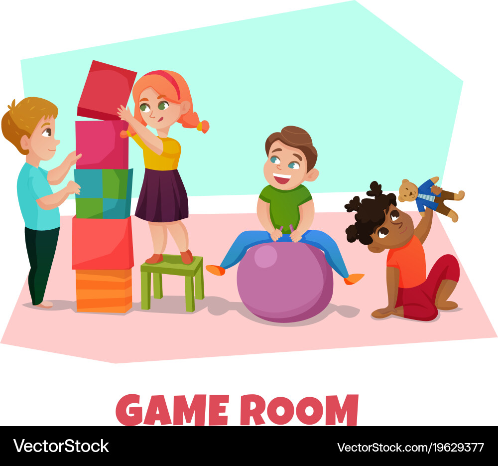 Game room Royalty Free Vector Image - VectorStock