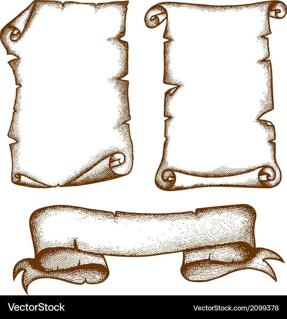 Antique Scroll Collection Royalty Free Vector Image