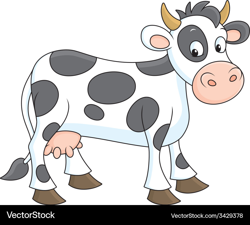 Cute Spotted Cow Royalty Free Vector Image - VectorStock