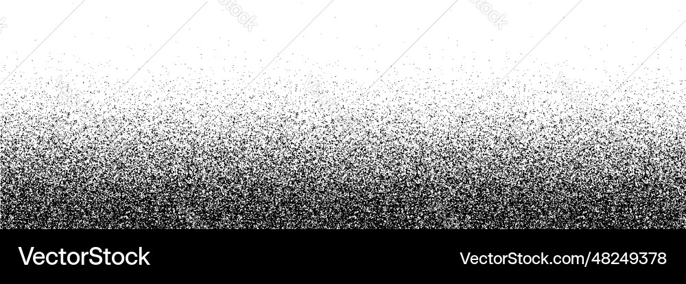 Noise texture grain gradient as dots stipple Vector Image