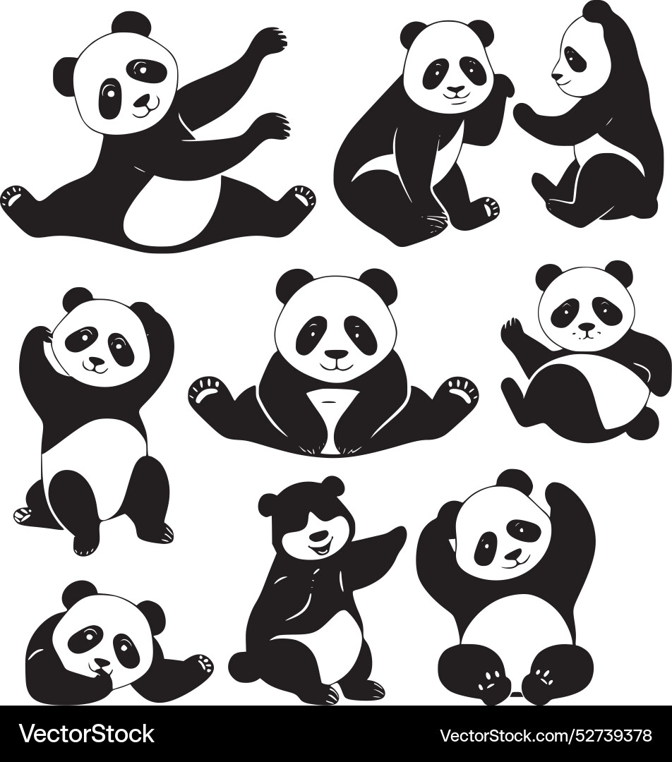 Panda Royalty Free Vector Image - VectorStock