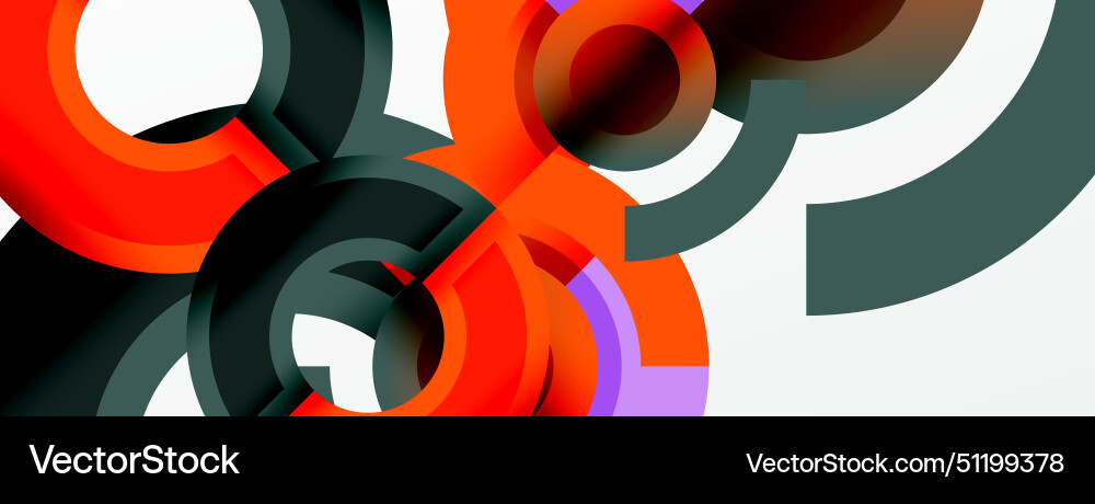 Vibrant geometric pattern on white background Vector Image