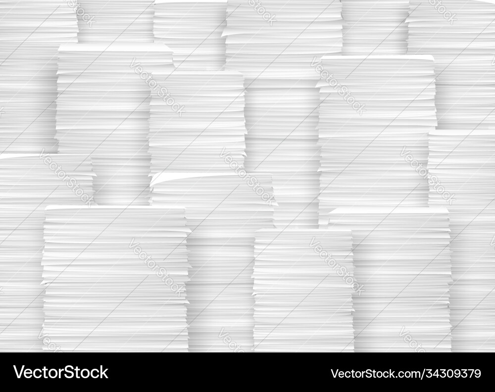 Background from a stack paper documents Royalty Free Vector