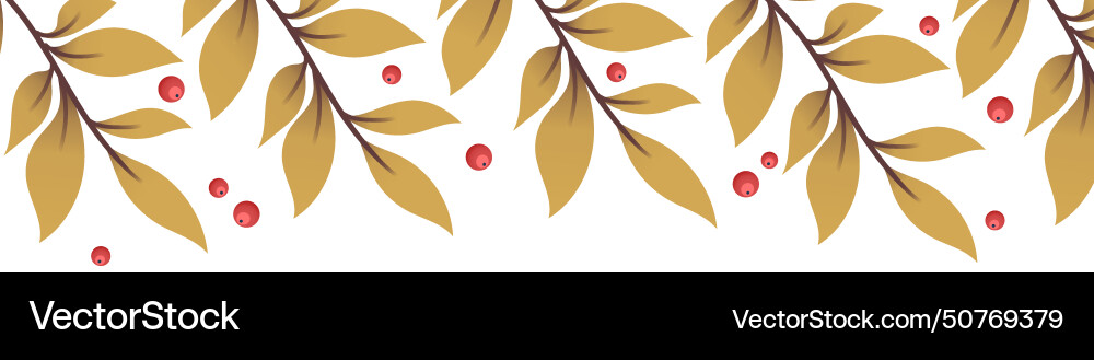 Decorative floral border color botany frame Vector Image