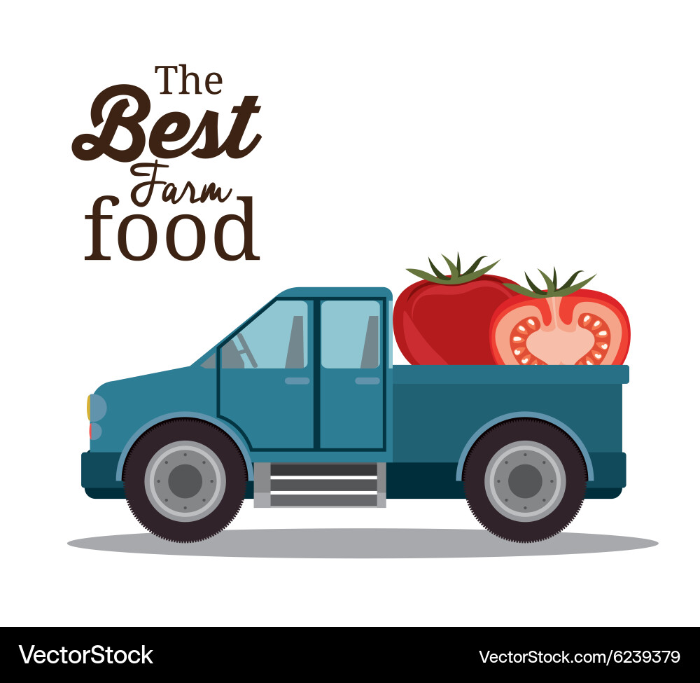 Farm food design Royalty Free Vector Image - VectorStock