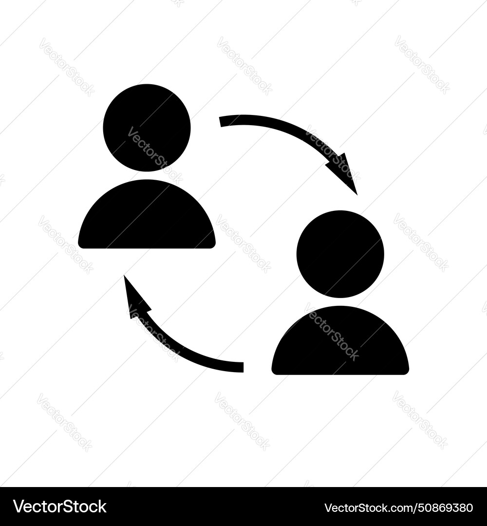 Direct to customer or business icon Royalty Free Vector