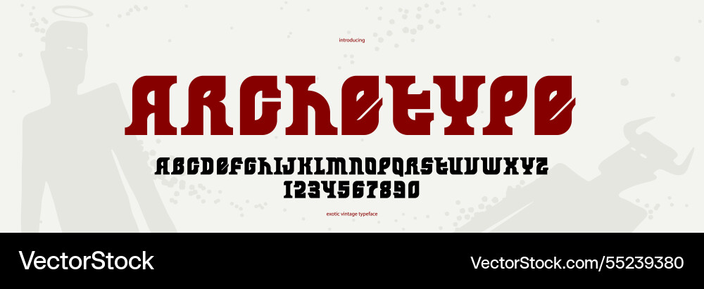 Elegant luxury font with experimental letter Vector Image