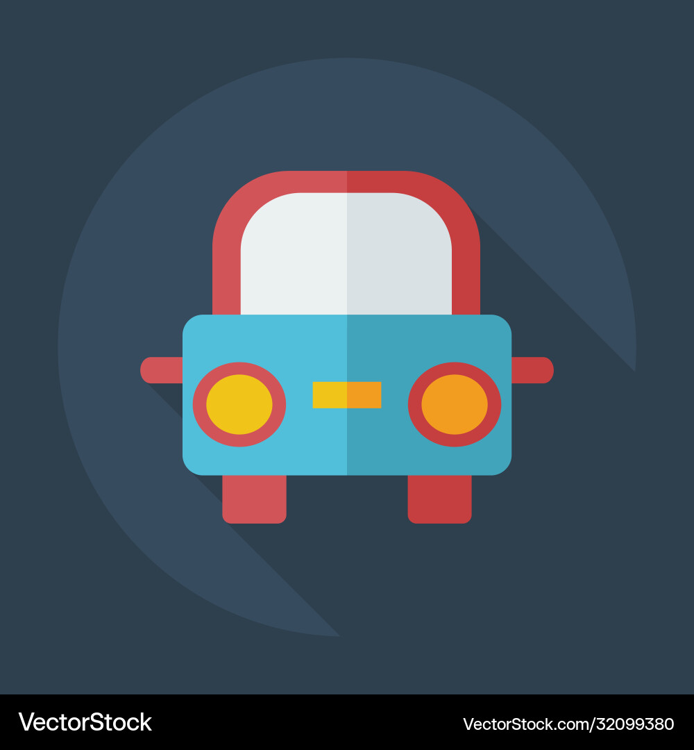 Flat modern design with shadow icons car Vector Image