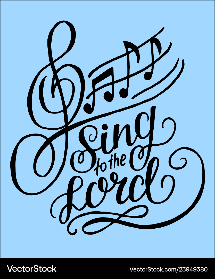 Choir Words Vector Images (64)
