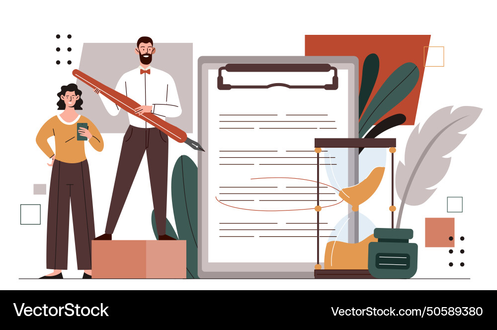 Manager prioritizing concept Royalty Free Vector Image