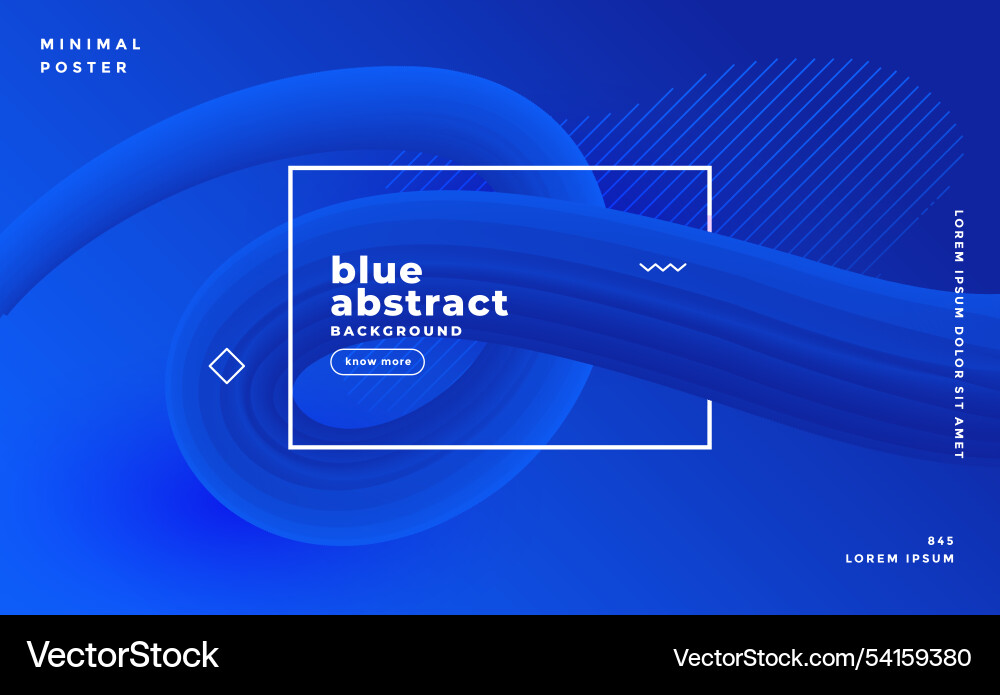 Modern blue abstract presentation template Vector Image