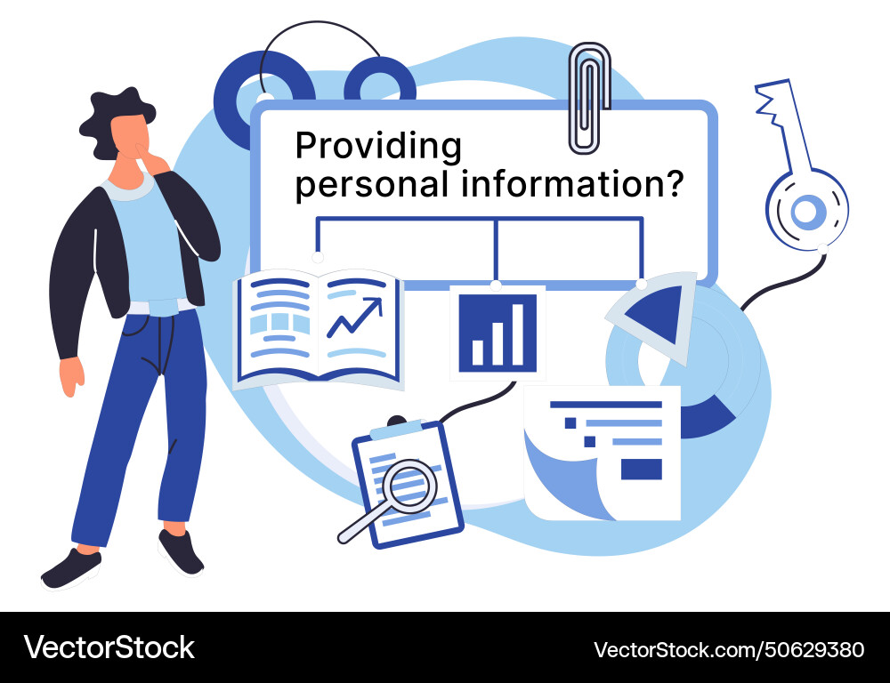 Personal information Royalty Free Vector Image